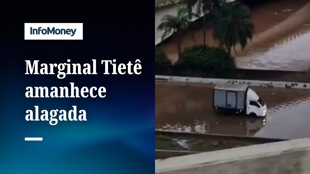 Marginal Tietê amanhece alagada e com pontos de interdição após fortes ...